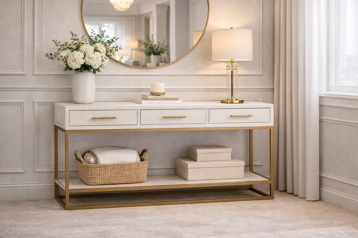 CAPRI 3 DRAWER CONSOLE | Furniture Store NI | Console Tables