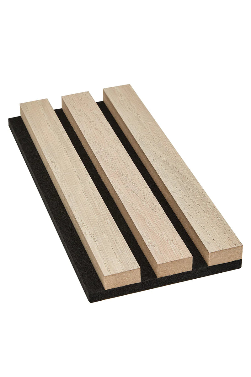 Sample - Slatwall Washed Oak | Wall Panel | Furniture Store NI